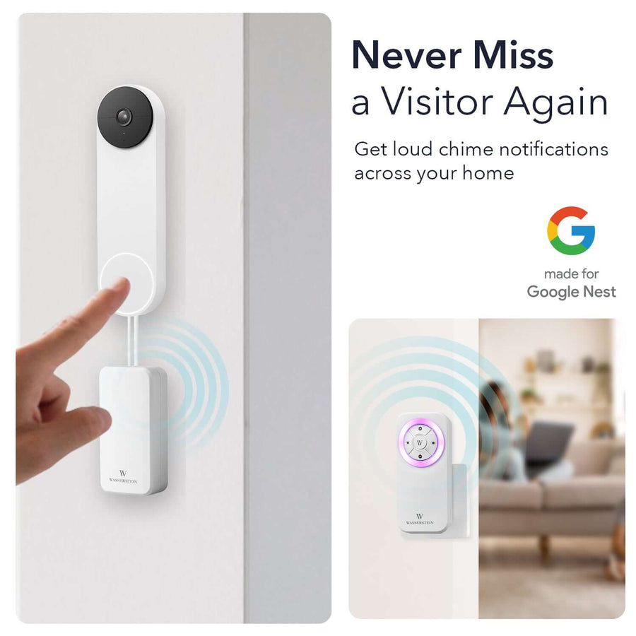 Google Nest Doorbell Chime for Wired & Battery Doorbells - Wasserstein ...
